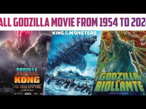all godzilla movies from 1954 to 2024 in order.