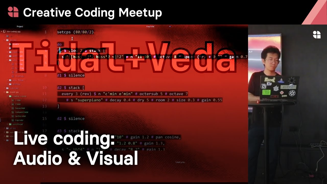 Creative coding in live coding context (+ live coding session) by Wasawat Somno