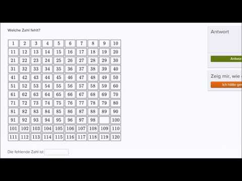 Fehlende Zahlen zwischen 0 und 120 (Video) | Khan Academy
