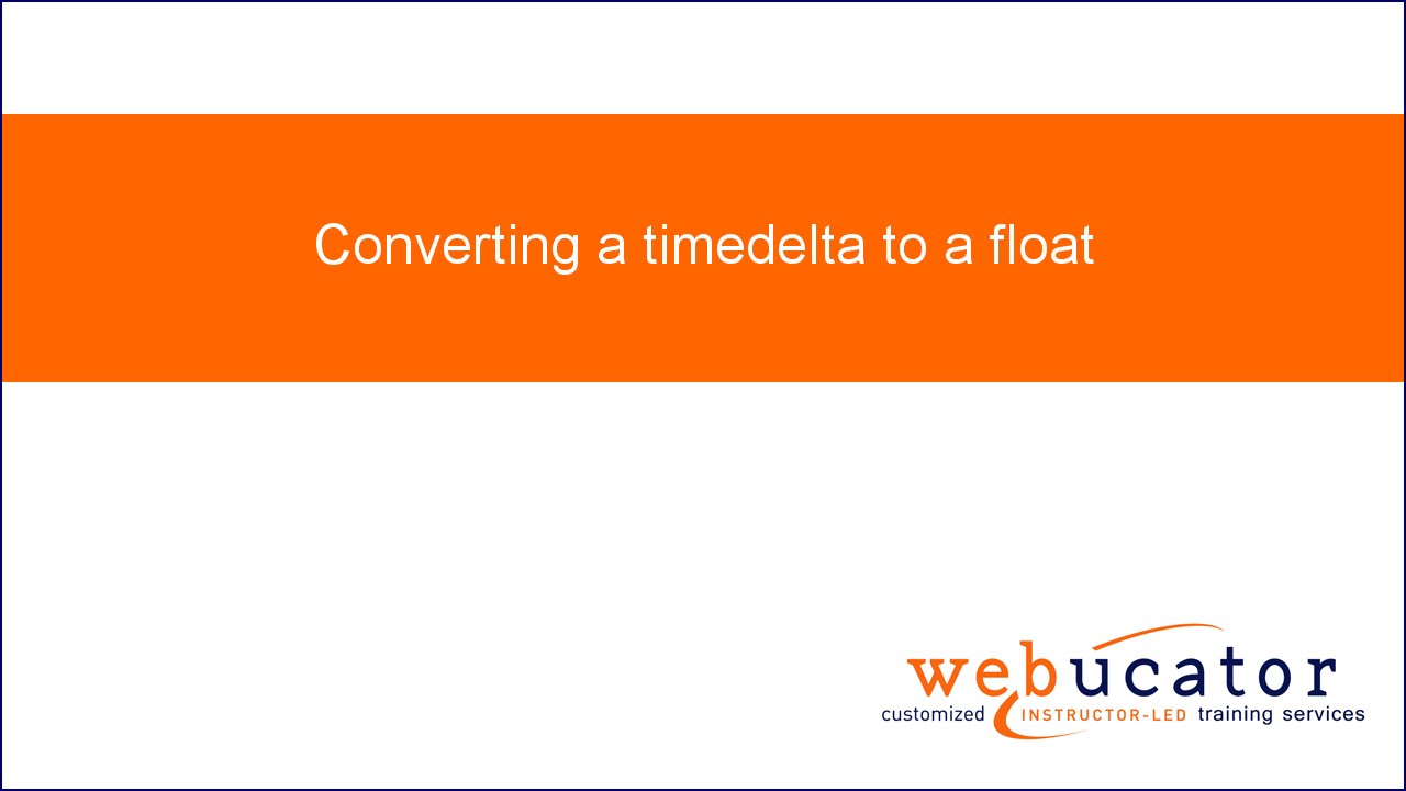 Converting a timedelta to a float with Python 2 and 3