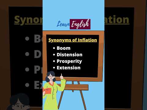 Synonyms of Inflation? | Inflation का Synonyms? #shorts #learnenglishmeaning #synonym #youtubeshort