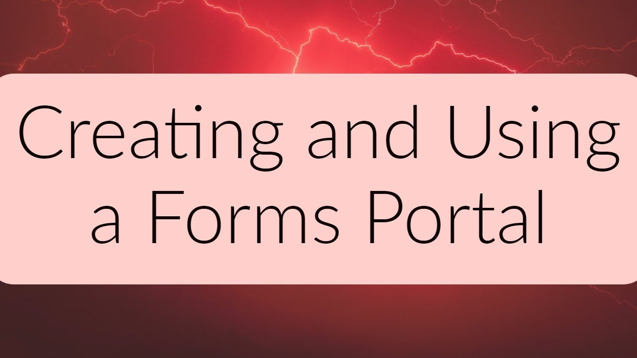 AEM Forms Tutorial - Creating and Using a Forms Portal
