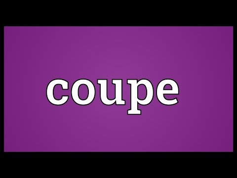 Coupe Meaning