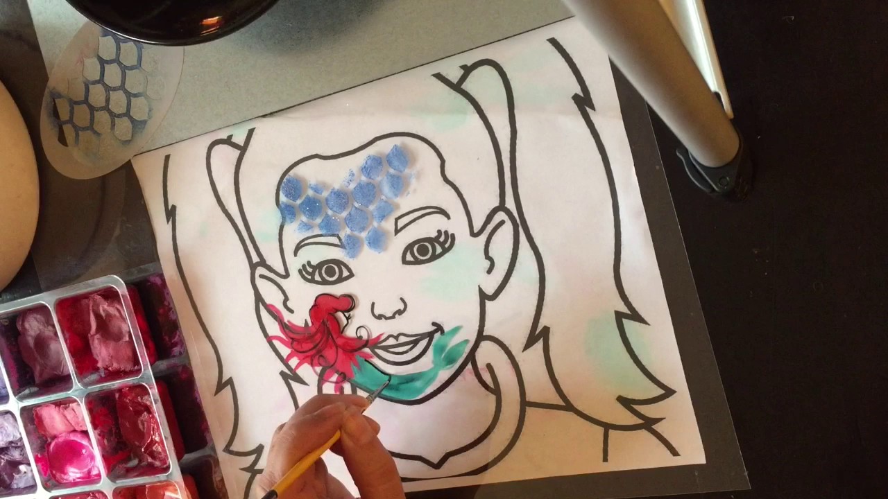 MERMAID facepaint easy and quick
