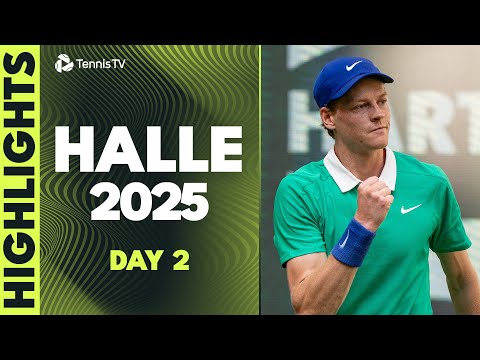 Sinner Returns To Grass; Rublev & Fonseca Also In Action | Halle 2025 Day 2 Highlights