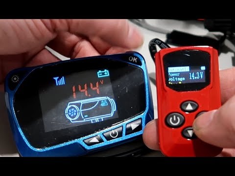 Chinese 2kw vs 5kw diesel/parking heater part 2. The Blue lcd and red remote English language