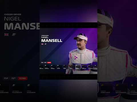 Formula 1 Icons in #F124 Senna, Schumacher etc #formula1