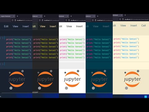 How to change themes in Jupyter Notebooks and Python - Dark Mode | Видео