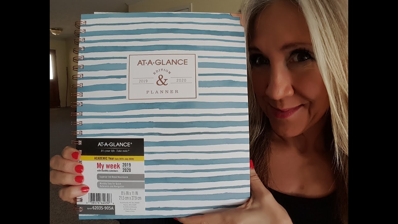 AT-A-GLANCE Planner | WireBound | Hardcover | Monthly & Weekly |  KimTownselYouTube