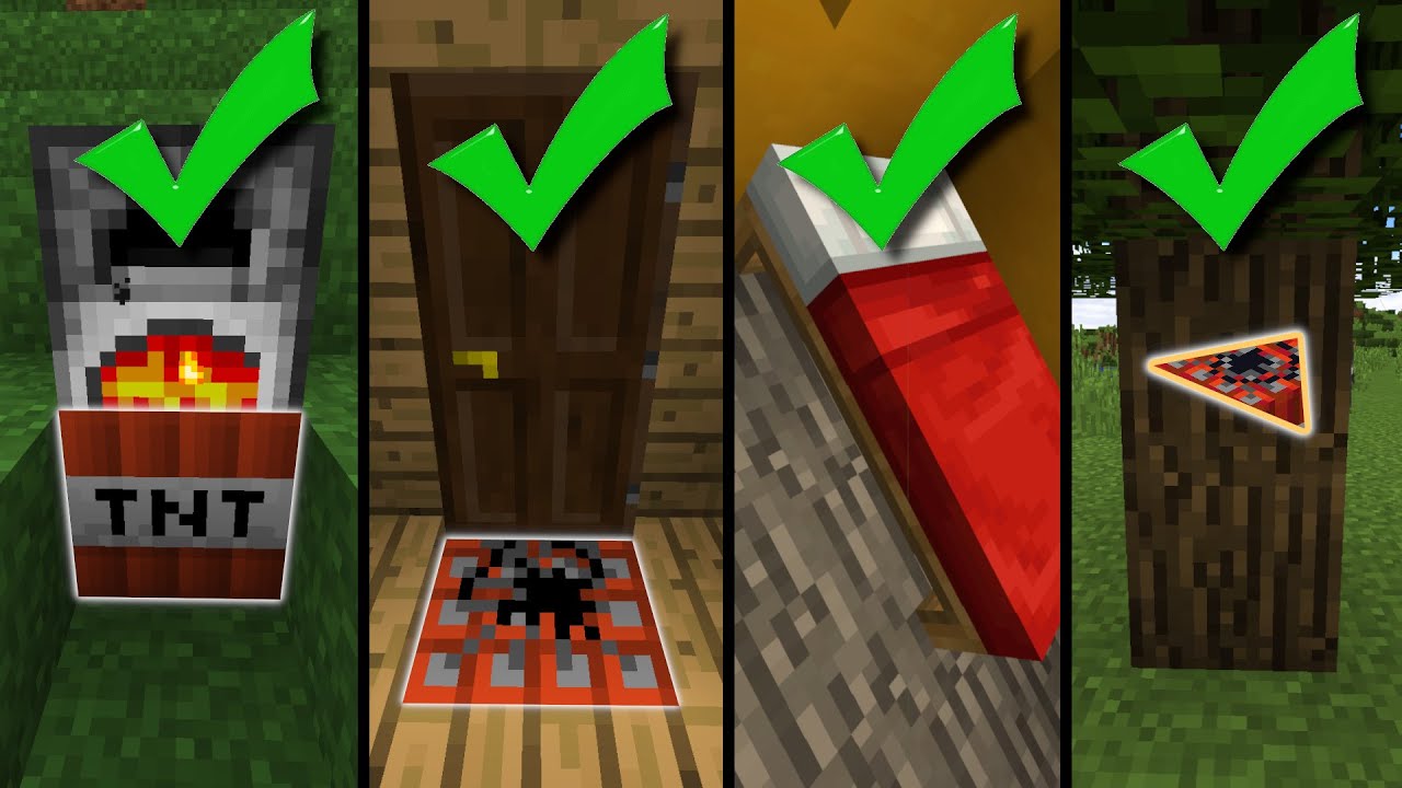 5 SECRET TNT Traps To Build In Minecraft!!!