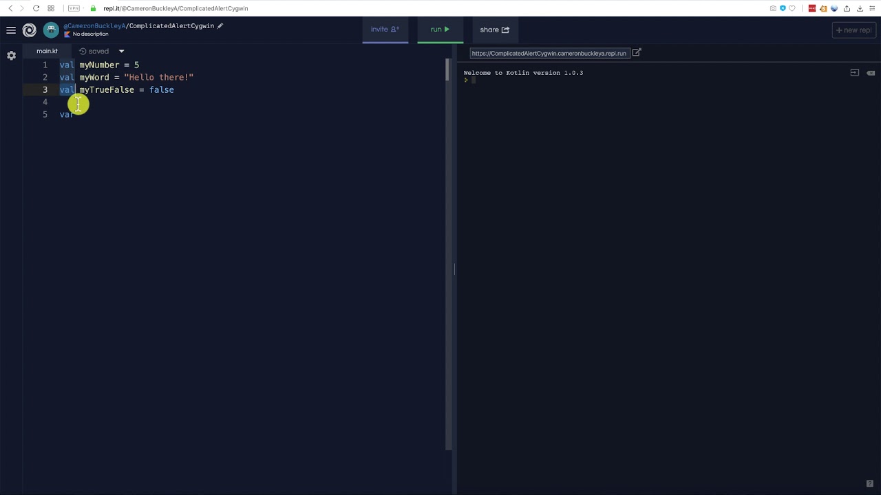 [Android] Kotlin Review: Values, Variables, and Data Types
