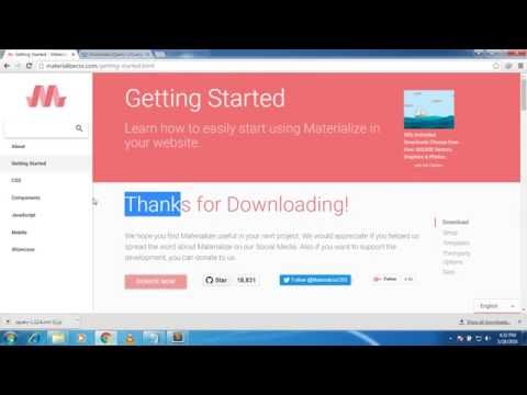 Setting Material Design Files In Web