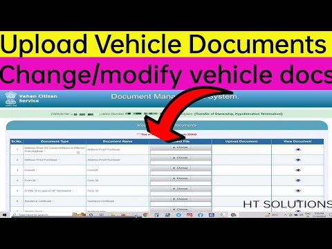 How to uplaod vehicle documents online: Re-upload/modify vehicle documents: change vehicle documents