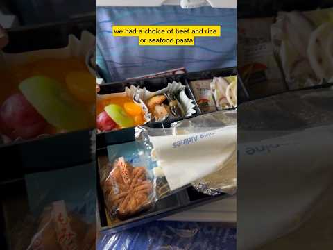 EVERYTHING I ate on Philippine Airlines Economy #shorts #travel