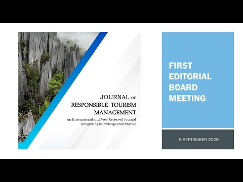Journal of Responsible Tourism Management (JRTM)- 1st Editorial Board Meeting | Sept 2020