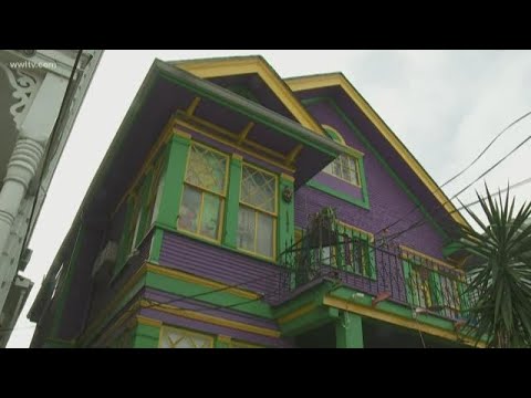 It's always Mardi Gras: Meet the people who paint their homes purple, green and gold
