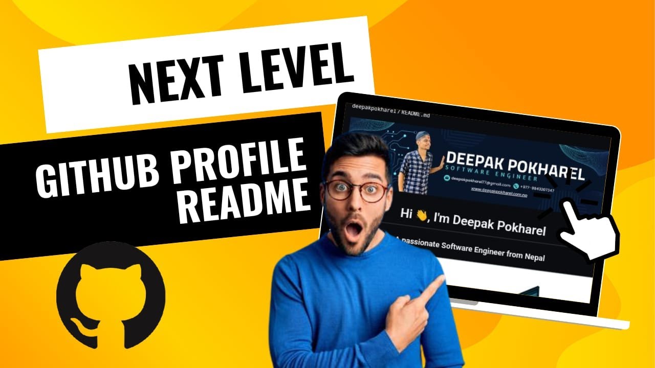 Next Level GitHub Profile README (NEW 2023)(Markdown template) | Improve Your Github profiles