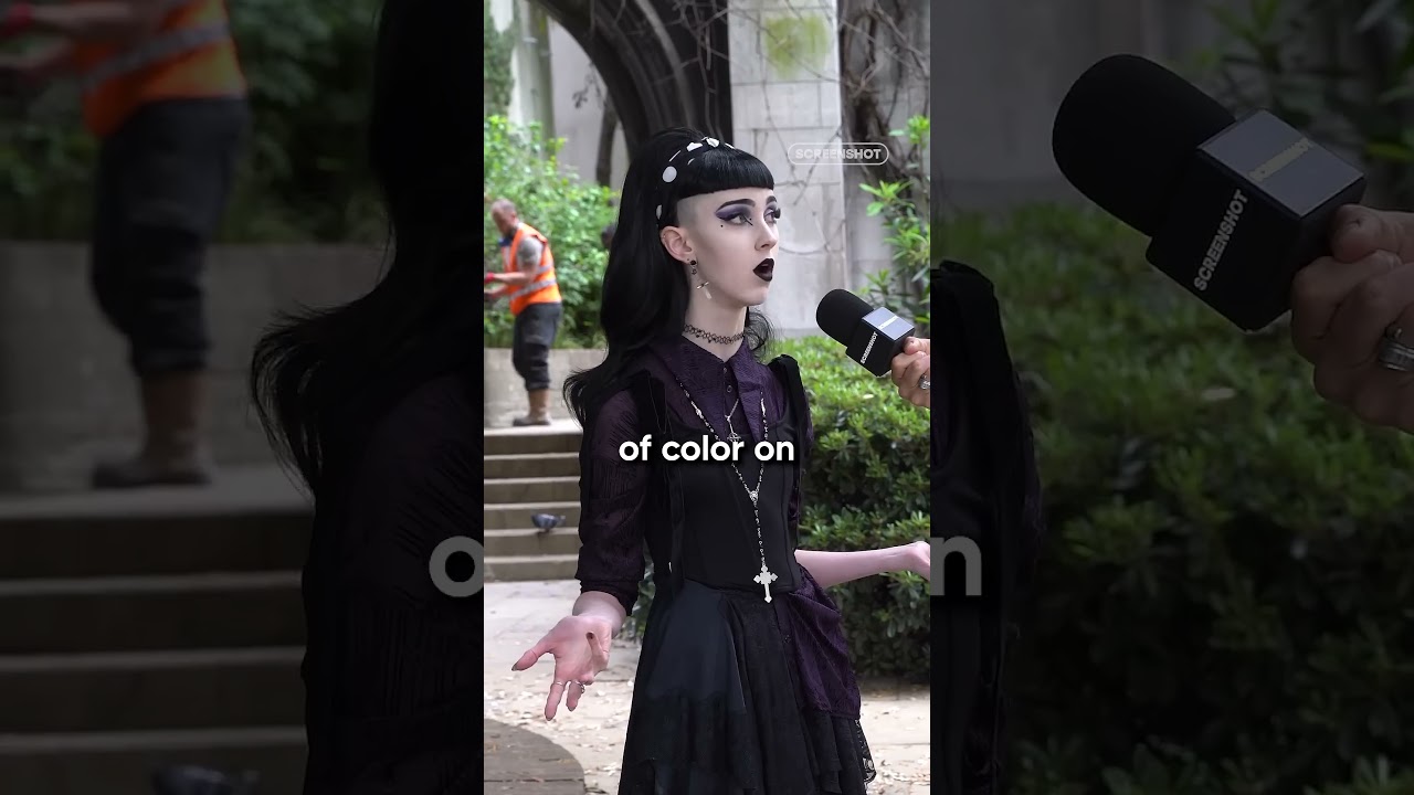 Goths and Emos aren’t the same thing! #goth #emo #publicinterview