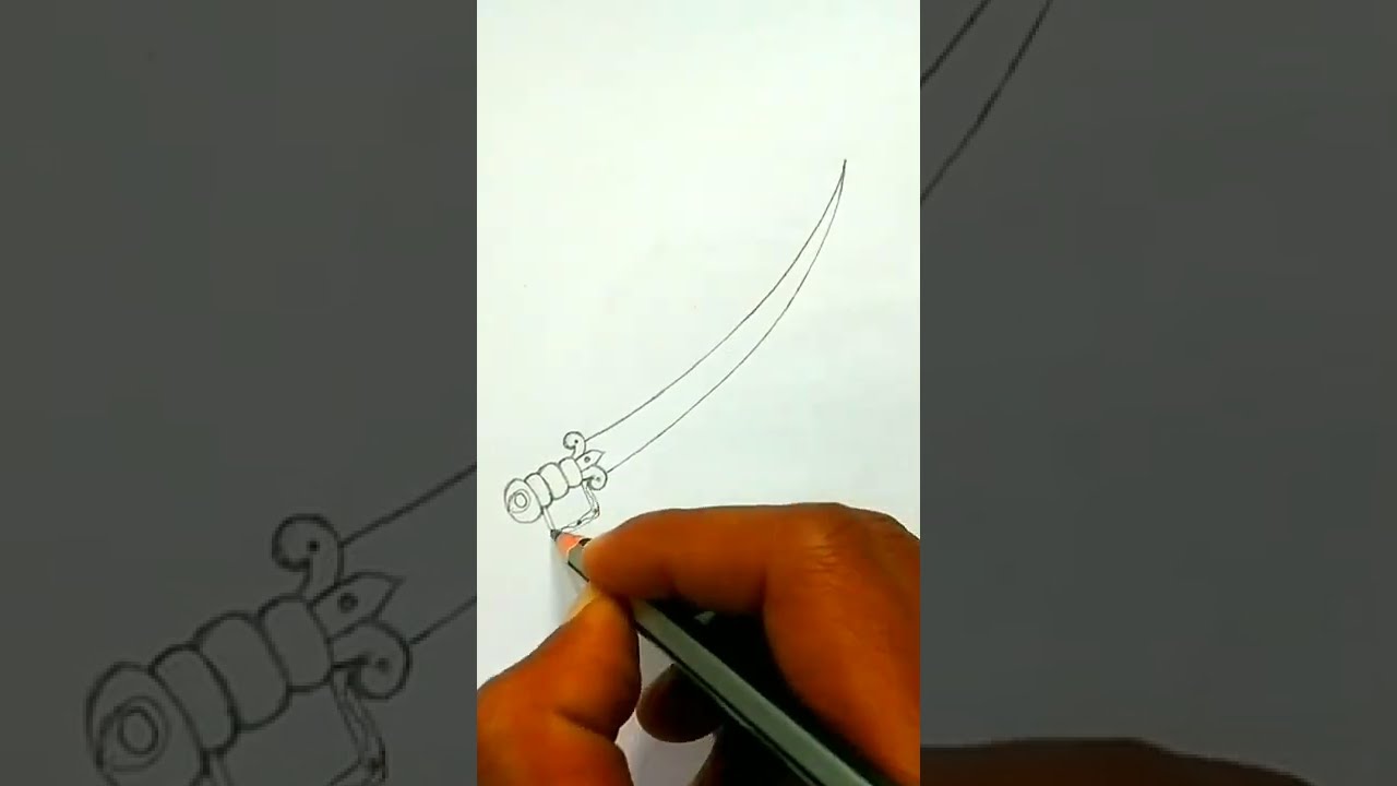 draw a sword 🗡️|| Talwar || #shorts #viral#trending #youtubeshorts #youtube #live #like #love#gaming
