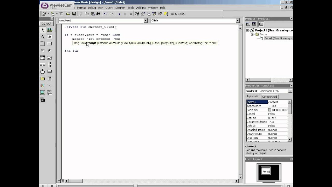 Visual Basic (VB) Tutorial - 2.1 - If Statements [TutorialGenius.com]