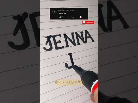 Jenna name logo💥 comment your Names👀 #shorts #youtubeshorts #logo