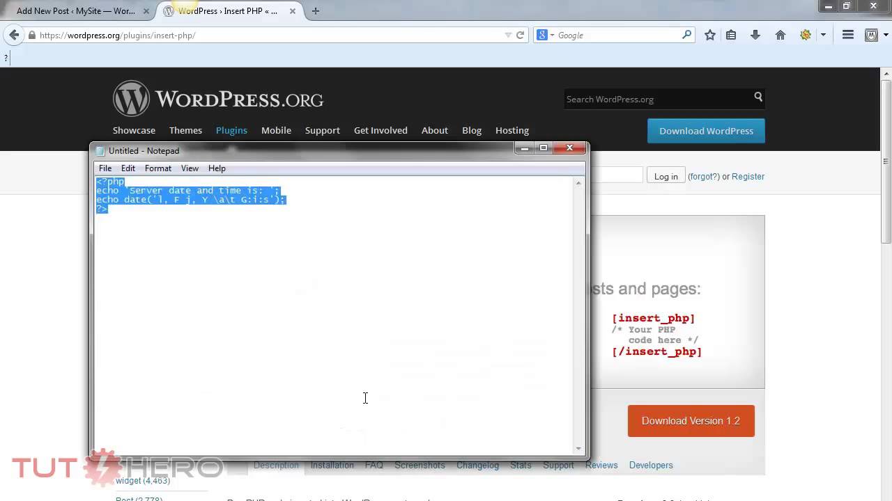 How to Add A PHP Code to your Wordpress Posts and Pages