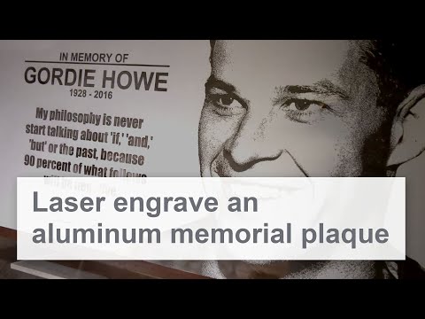 Laser Engraving Aluminum Memorial Plaque | Trotec Laser
