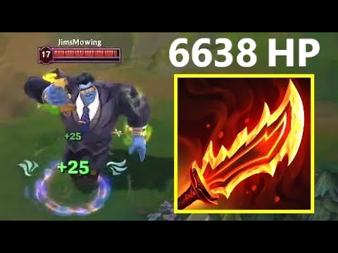 Katarina killing 6638 HP Mundo in 3 seconds.