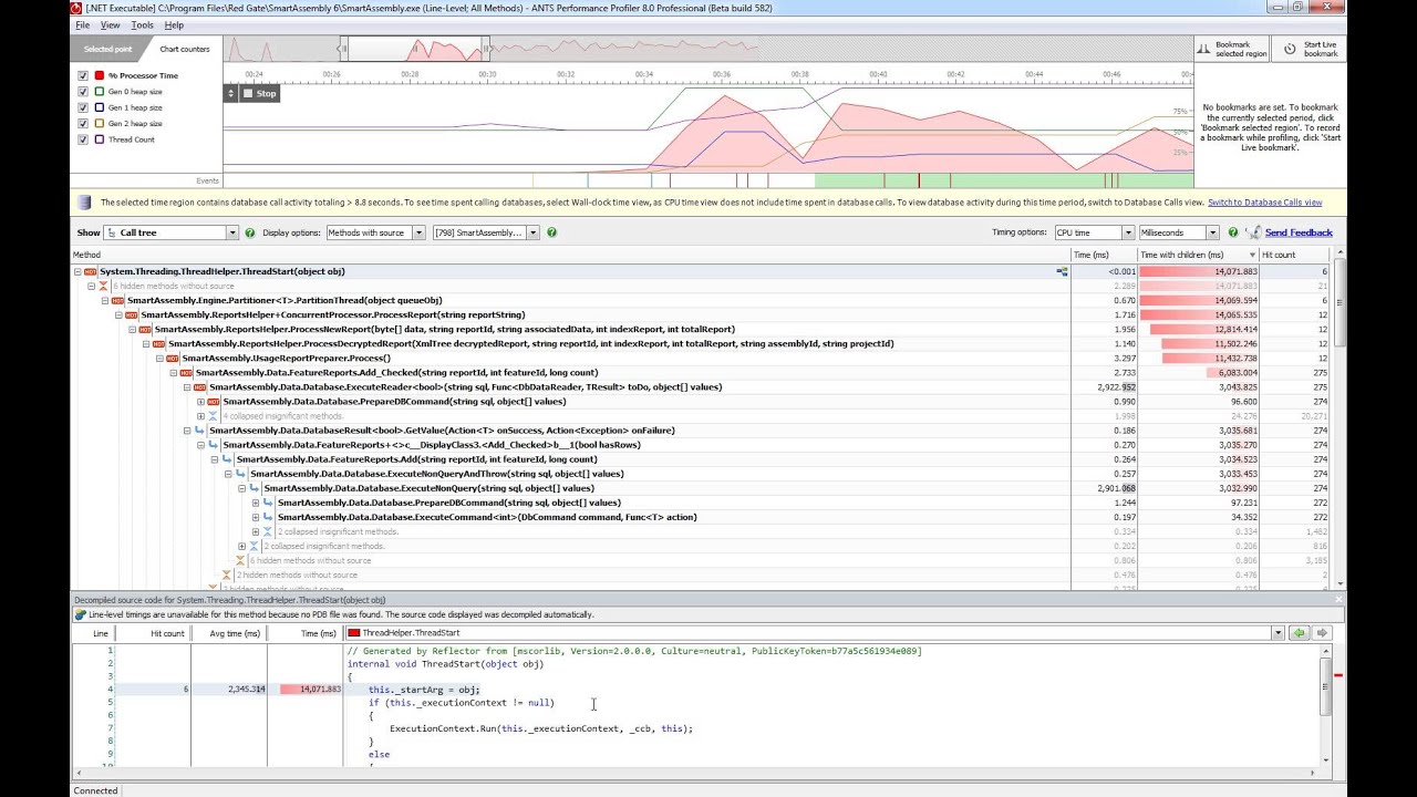 Profiling a .NET desktop executable