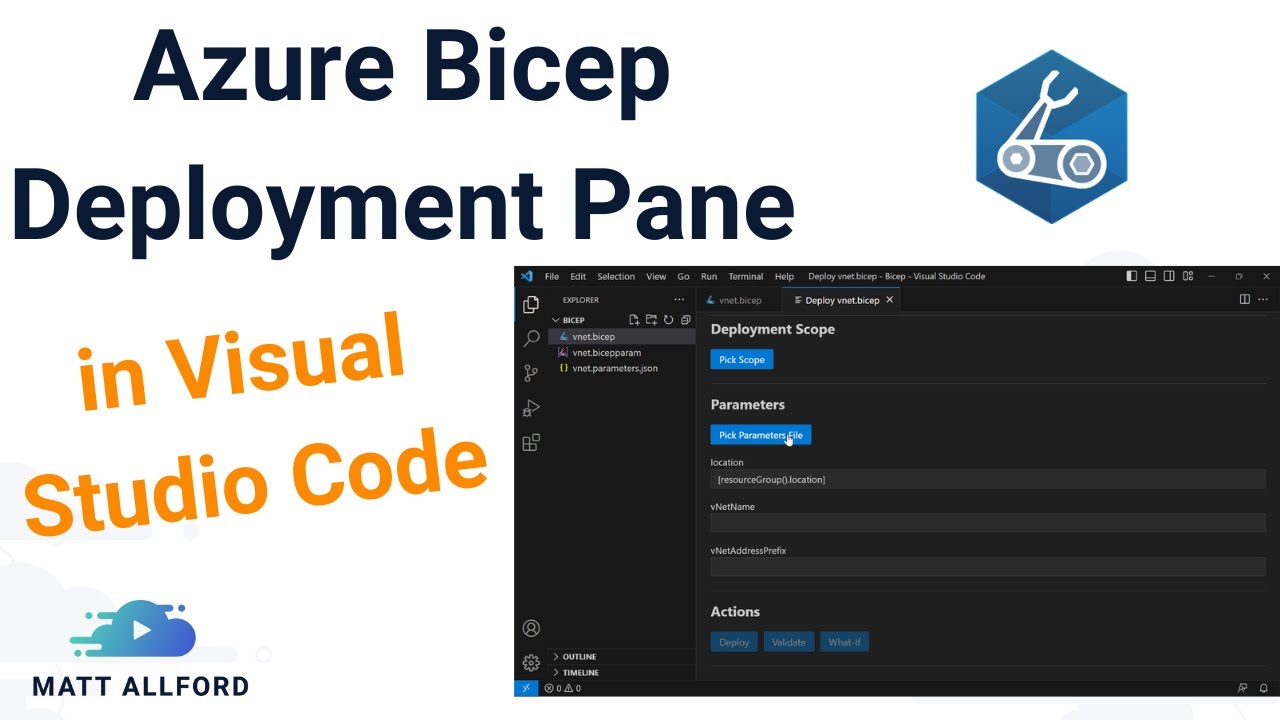 bicep deployment pane