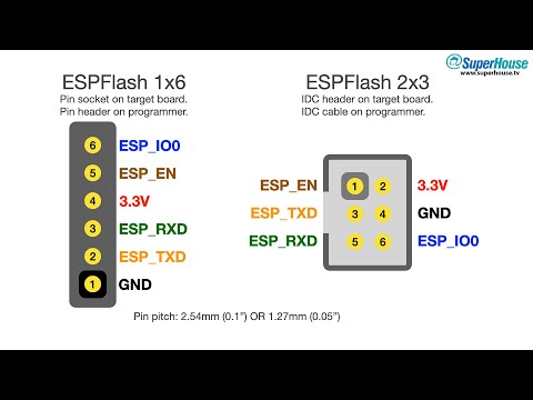 #42: The ESPFlash programming header for ESP8266 / ESP32 – SuperHouse ...