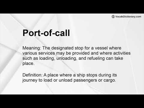 Port-of-call Meaning