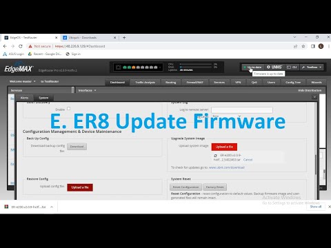 E Ubiquiti ER8 Update Firmware