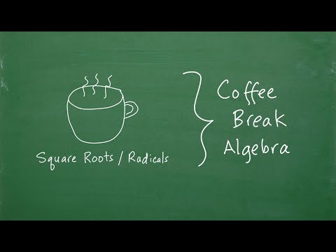“Coffee Break Algebra” – Simplifying Square Roots and Radicals (basics)
