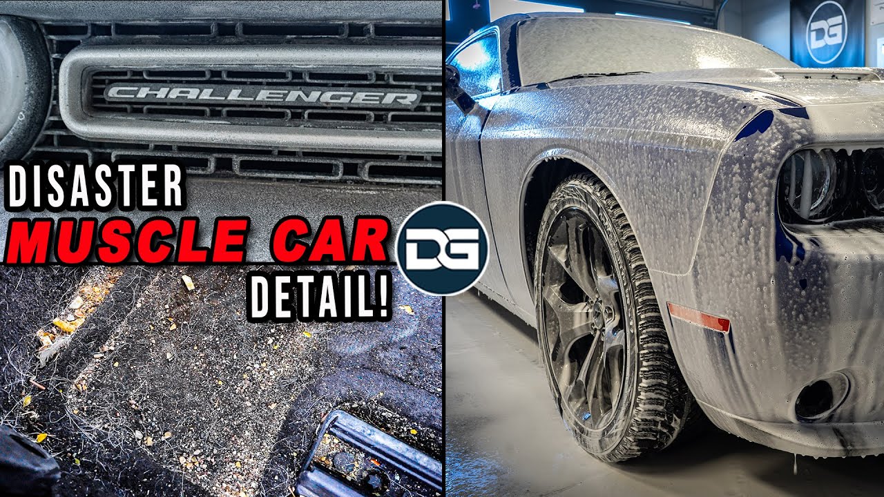 Dirty Dodge Goes Clean: Watch a 2018 Challenger Muscle Car Get Detailed ...