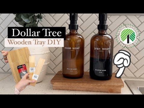 Stunning Dollar Tree 🤯 Wooden Tray DIY✨ #diy #diyprojects #decorhacks #dollartree #homedecor #craft