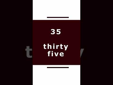 Number 35 (thirty-five) 3️⃣5️⃣ The Counting Channel ❗️ #short