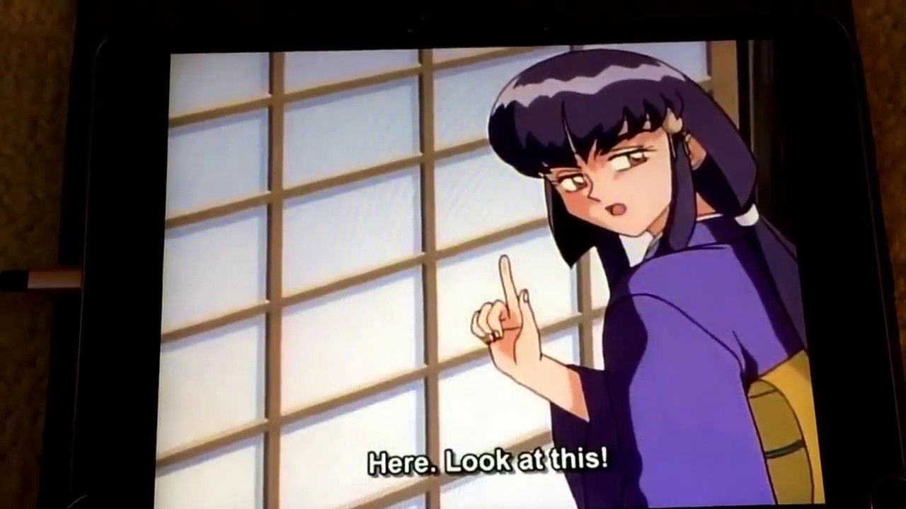 Ayeka's Giving you the Finger