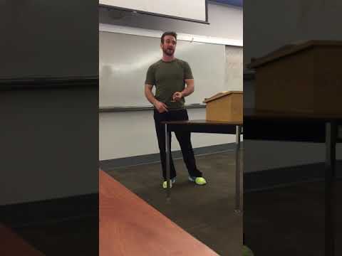 Carson's third speech at Douglas Toastmasters club, BC, Canada
