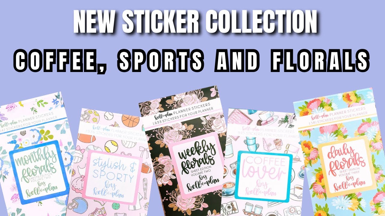 NEW STICKER BOOKS | COFFEE LOVER, SPORTS, & MORE | KELLOFAPLAN 
