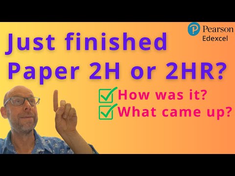 Paper 2H or 2HR Just Finished? Let’s Talk! | Edexcel IGCSE Reactions