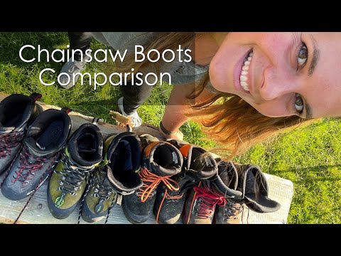 Chainsaw boots comparison