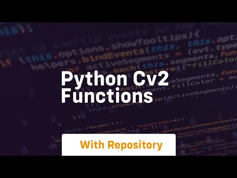 python cv2 functions