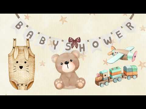 Baby Shower Screensaver. Frame TV Hack. 3 Hour Gender Neutral Baby Shower Background Video. No music