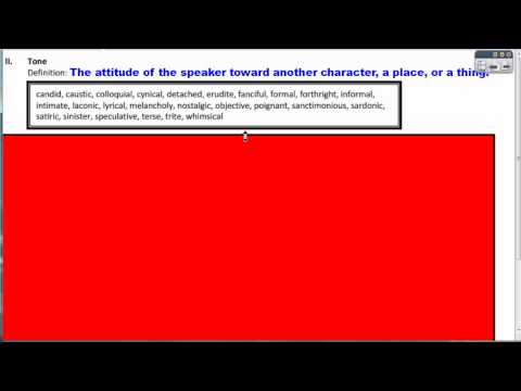 Literary Analysis Part 2: Tone vs. Mood