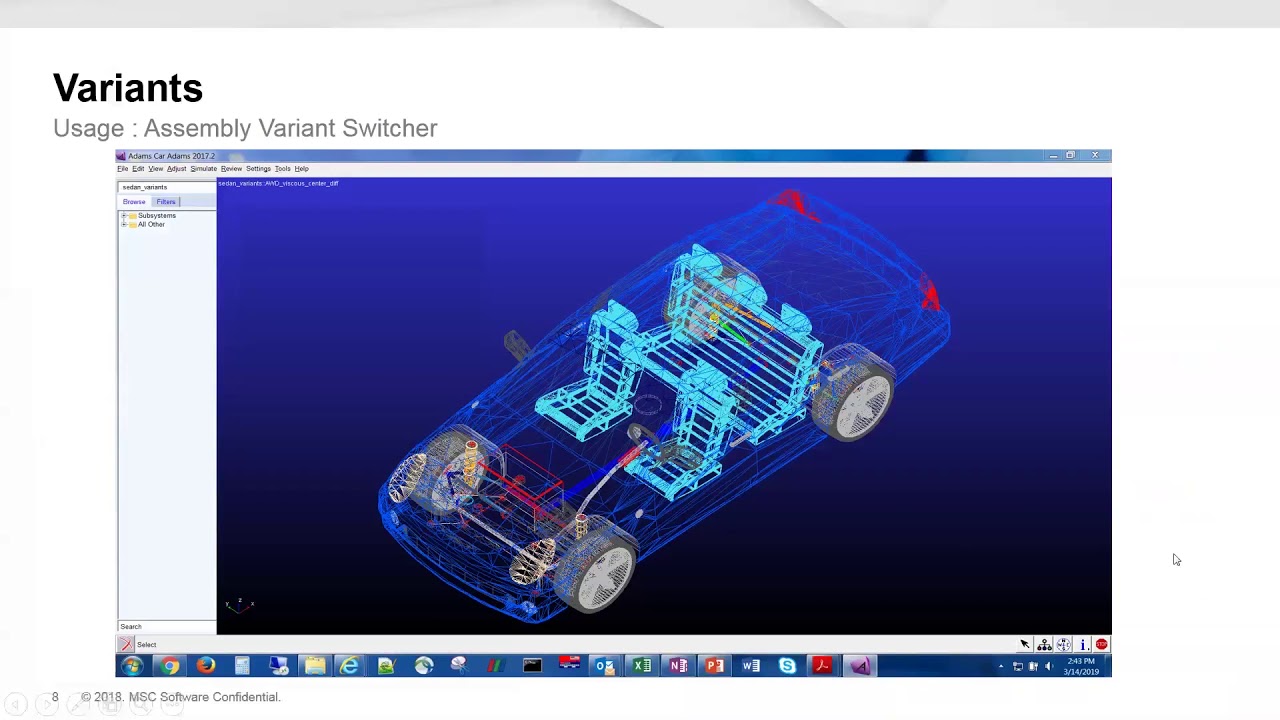 Enabling Smarter Simulation Workflows using Event Sets and Variants in Adams Car