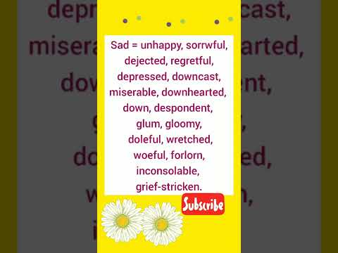 sad synonyms | synonyms |synonym #shorts