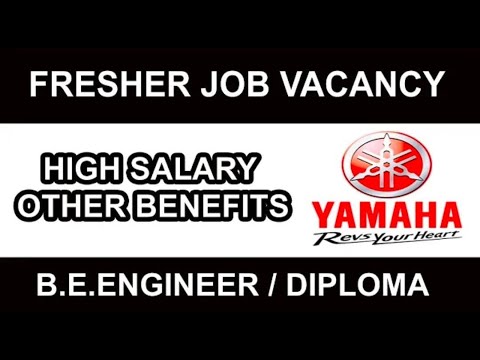 Yamaha Motor Job Vacancy 2023 | Fresher & Experience | Across India | B.E/B.Tech Jobs 2023