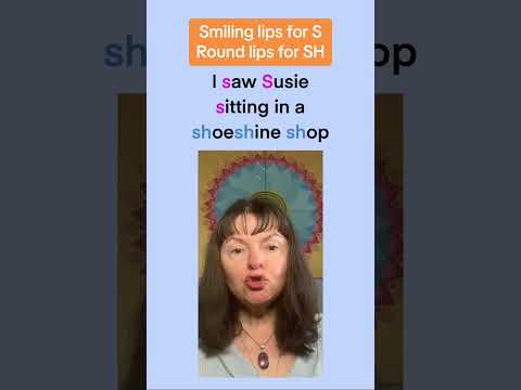 S and SH tonguetwister #learnenglishfast #easyenglish #tonguetwisterchallenge #speechtherapy #speak