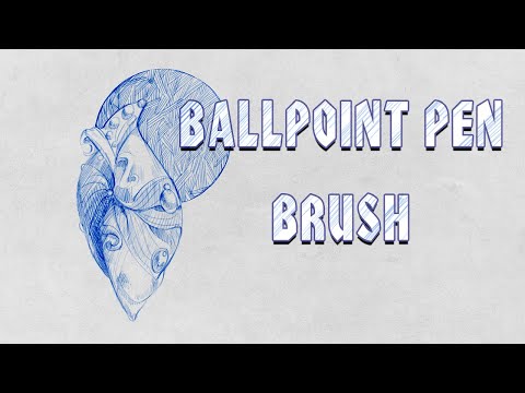 Art Bits - Ep 04 - How to make a ballpoint pen brush in Photoshop
